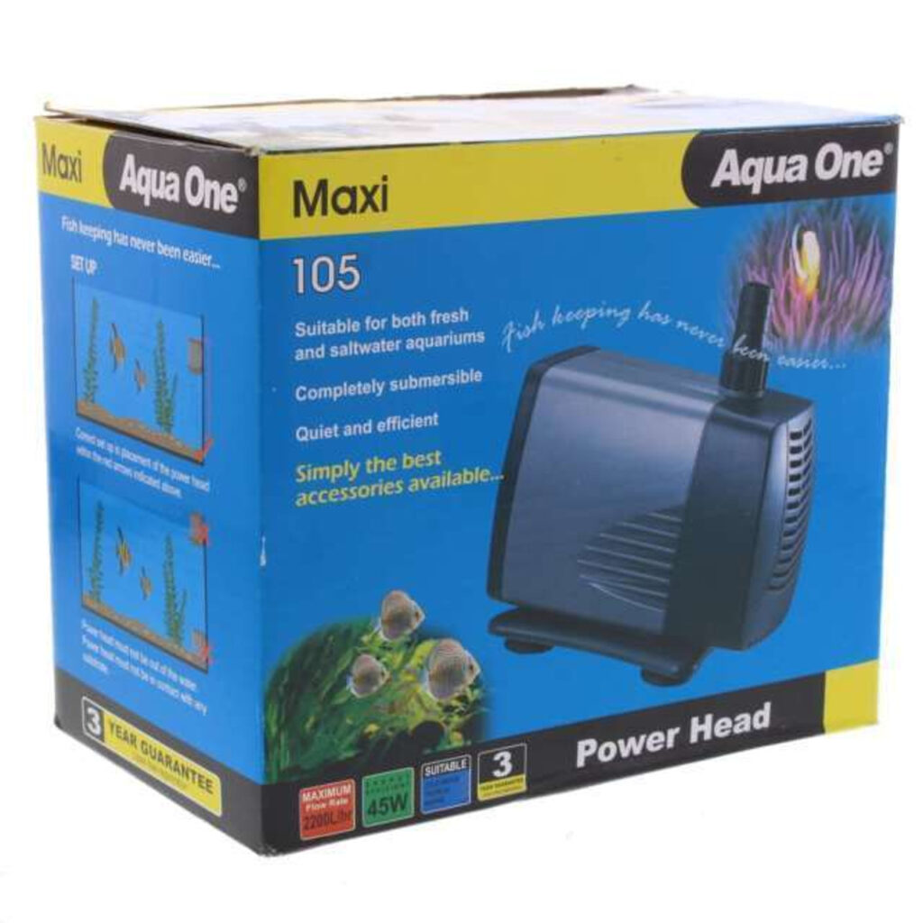 AQUA ONE 105 POWER HEAD 2200L/hr – Hydroponics Supplies